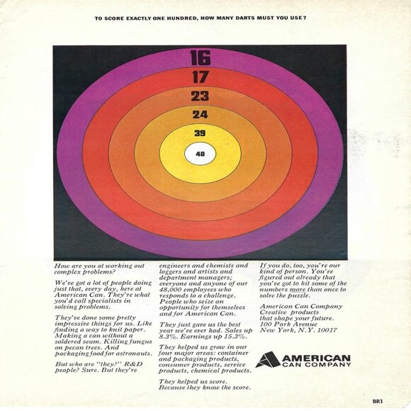 American Can Company | Art | 967 American Can Company Bullseye Target ...